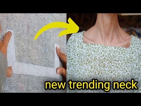 Latest Square Neck design cutting and stitching / square neck design ...