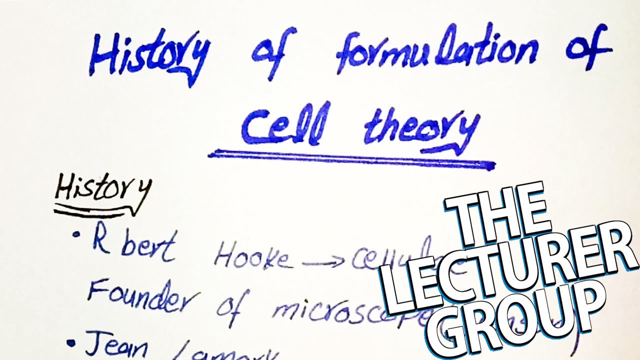 History of Formulation of Cell Theory - By Abdul Wadood - Urdu / Hindi ...