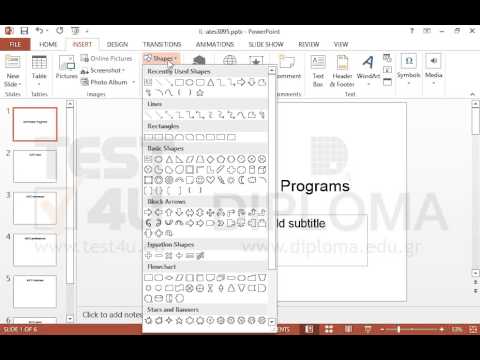 Insert the Folded Corner autoshape from the Basic Shapes group in the ...