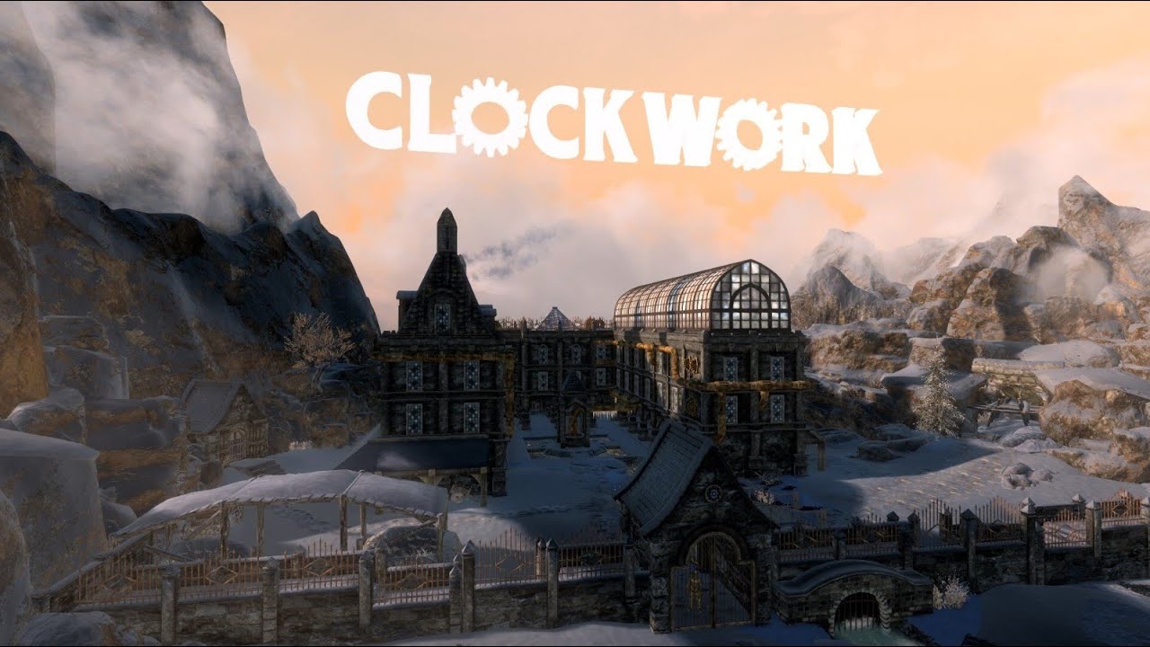 Skyrim Clockwork Mod Let's Play | Exploring The Steampunk Castle - YouTube