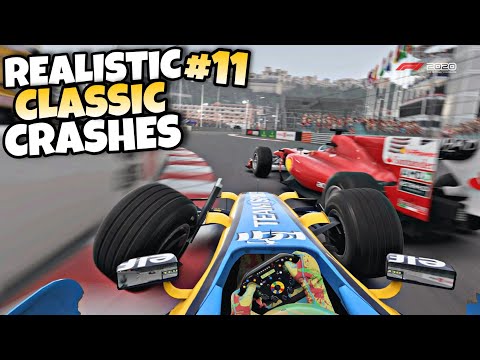 F1 2020 REALISTIC CLASSIC CRASHES #11