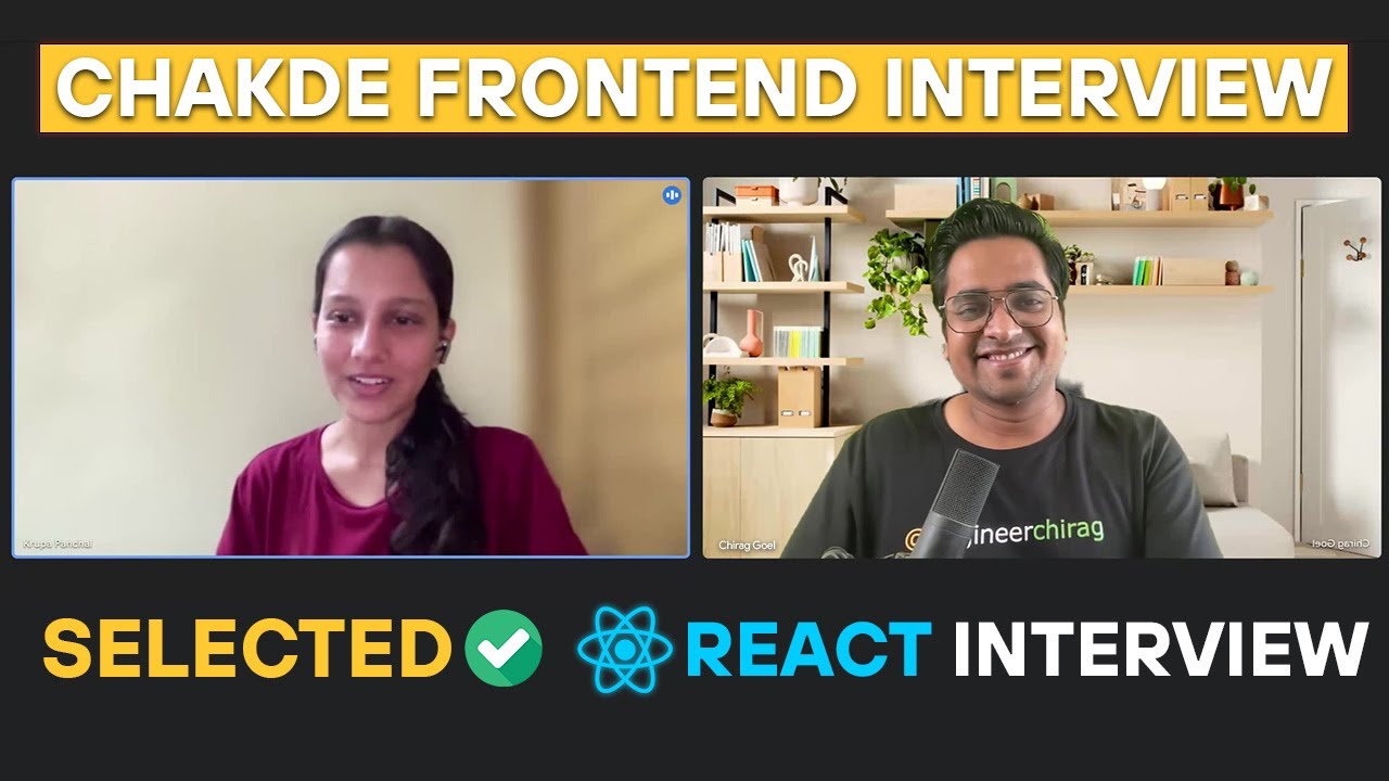 45 Years Experienced React Js Interview Chakde Frontend Interview Ep 06 Youtube