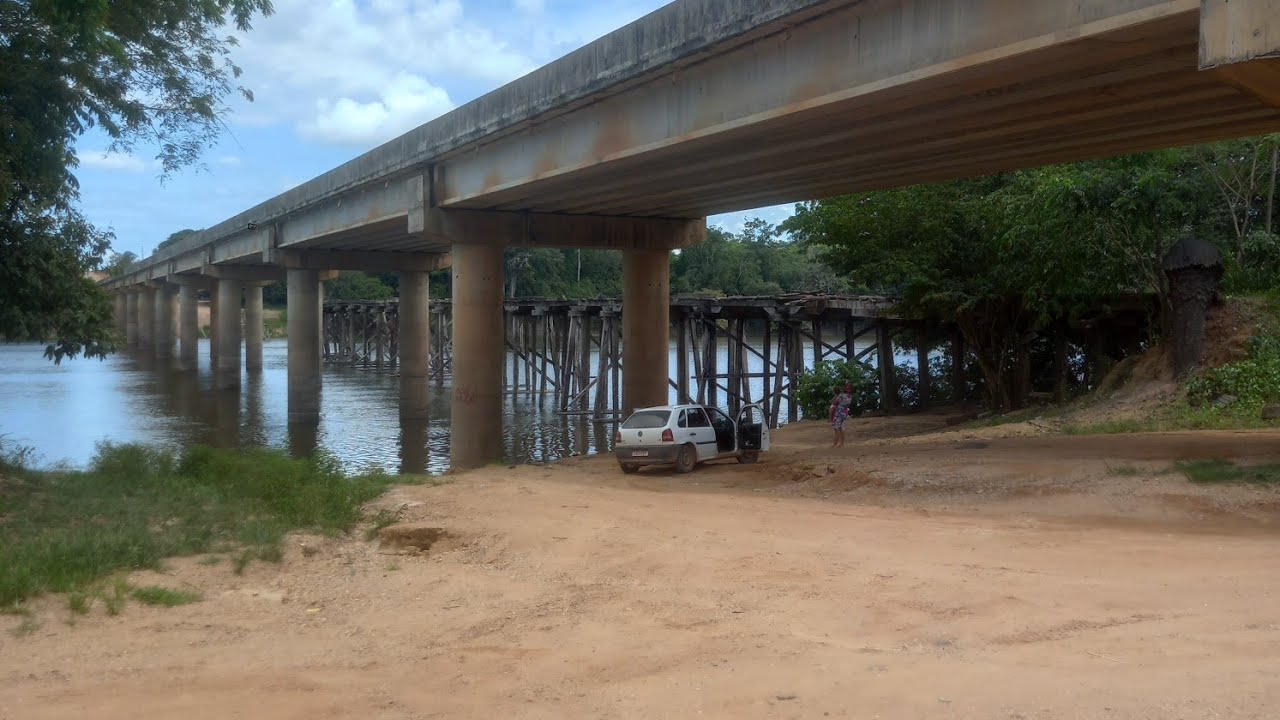 MAIOR PONTE DE MADEIRA DA AMERICA LATINA ESTA SE ACABANDO sobre rio ...