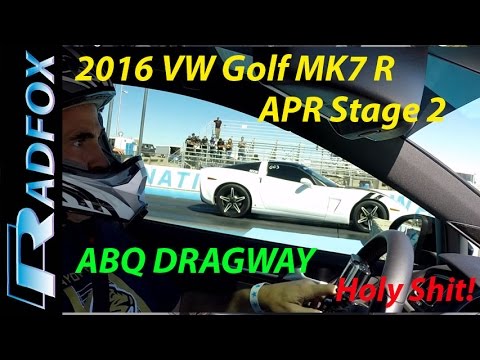 2016 Golf R DSG APR Stage 2 Drag Times @5000 ft Elevation - YouTube