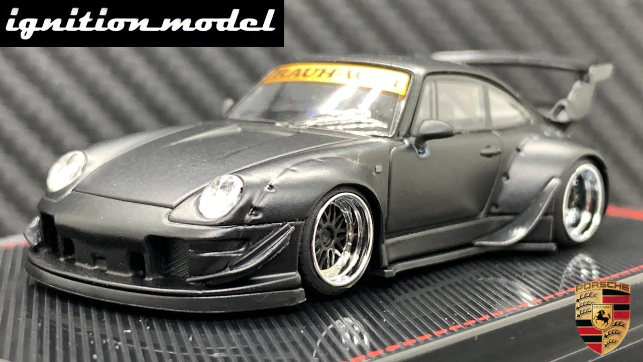ignition model 1/64 RWB 993 Matte Black - YouTube
