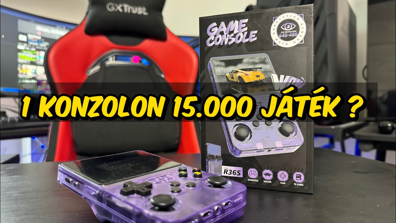 Retro Mini Konzol 15.000 Játékkal? 😱 /Game Console R36S / - YouTube