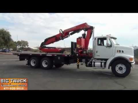2006 Sterling LT7500 Fassi F330 12 Ton Knuckleboom Truck - YouTube