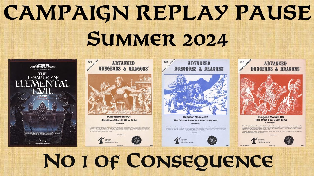 Pausing the D&D Campaign Replay Series - YouTube