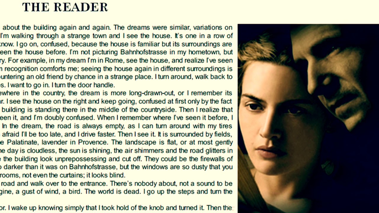Audiobook: THE READER - Chapter 2 Part 2 - YouTube
