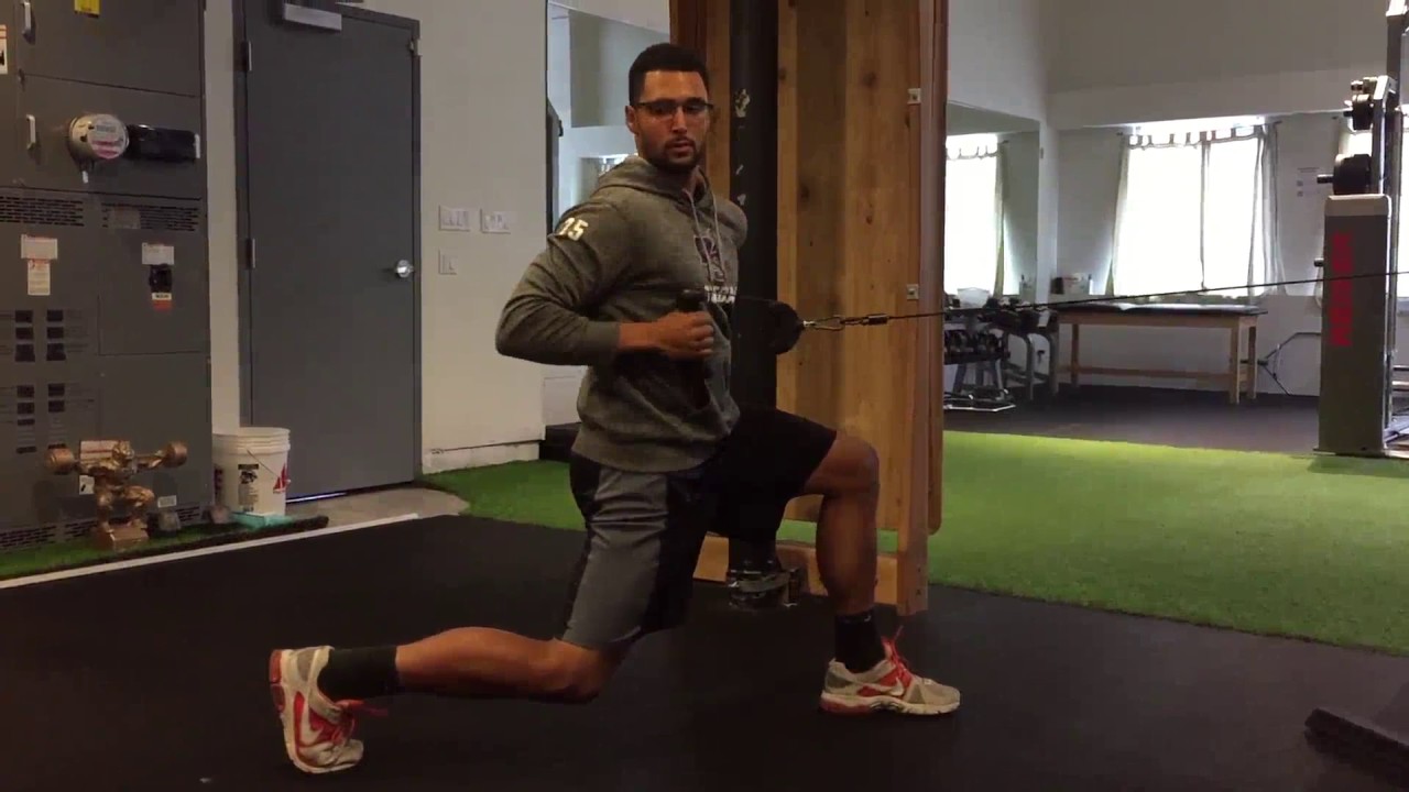 Split Stance 1 Arm Cable Row with Thoracic Rotation - YouTube