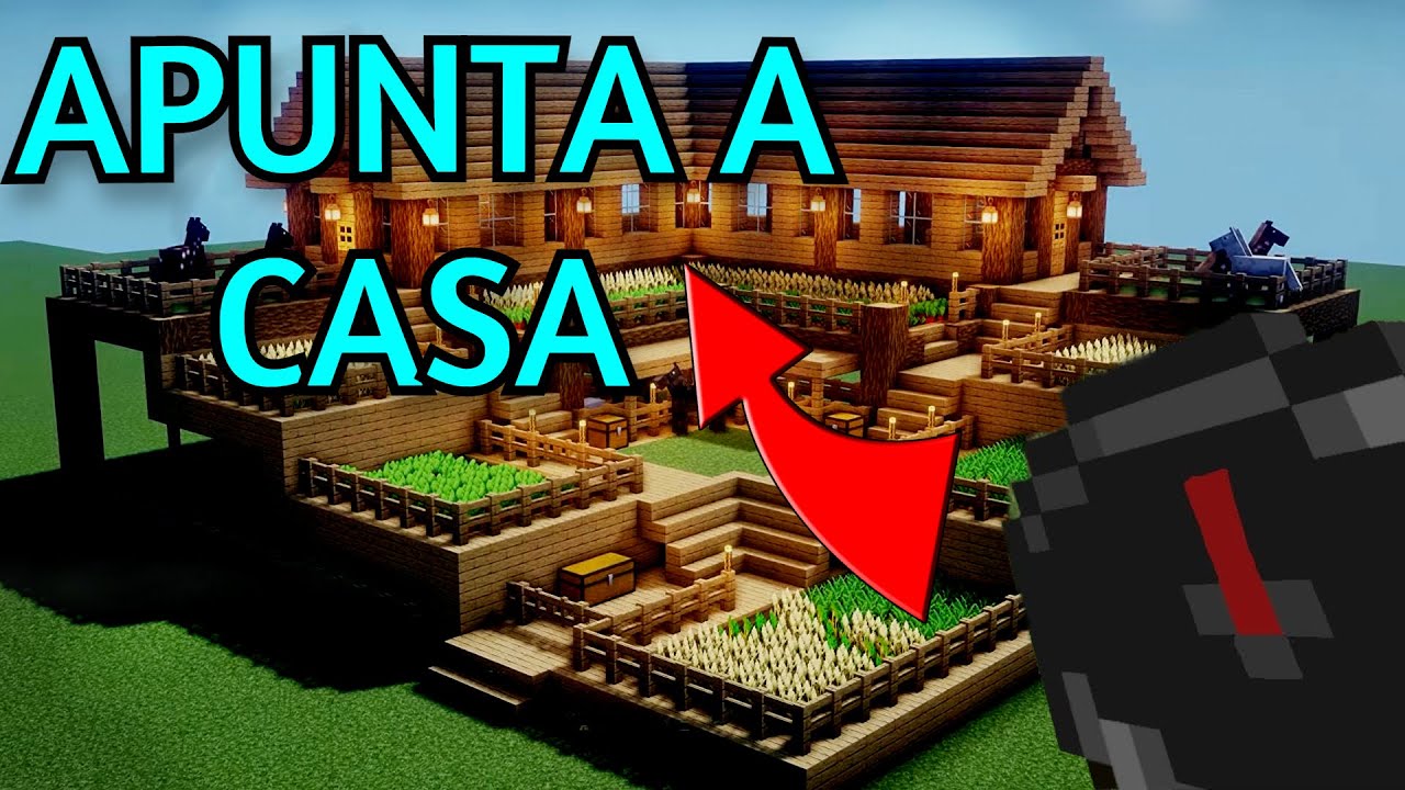 ☑️Como hacer que la BRÚJULA APUNTE a mi CASA Minecraft☑️ - YouTube