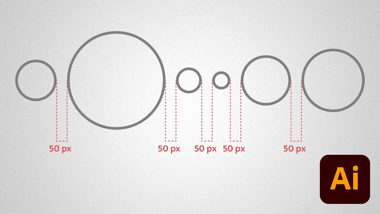 Distribute Space Evenly | Adobe Illustrator - YouTube