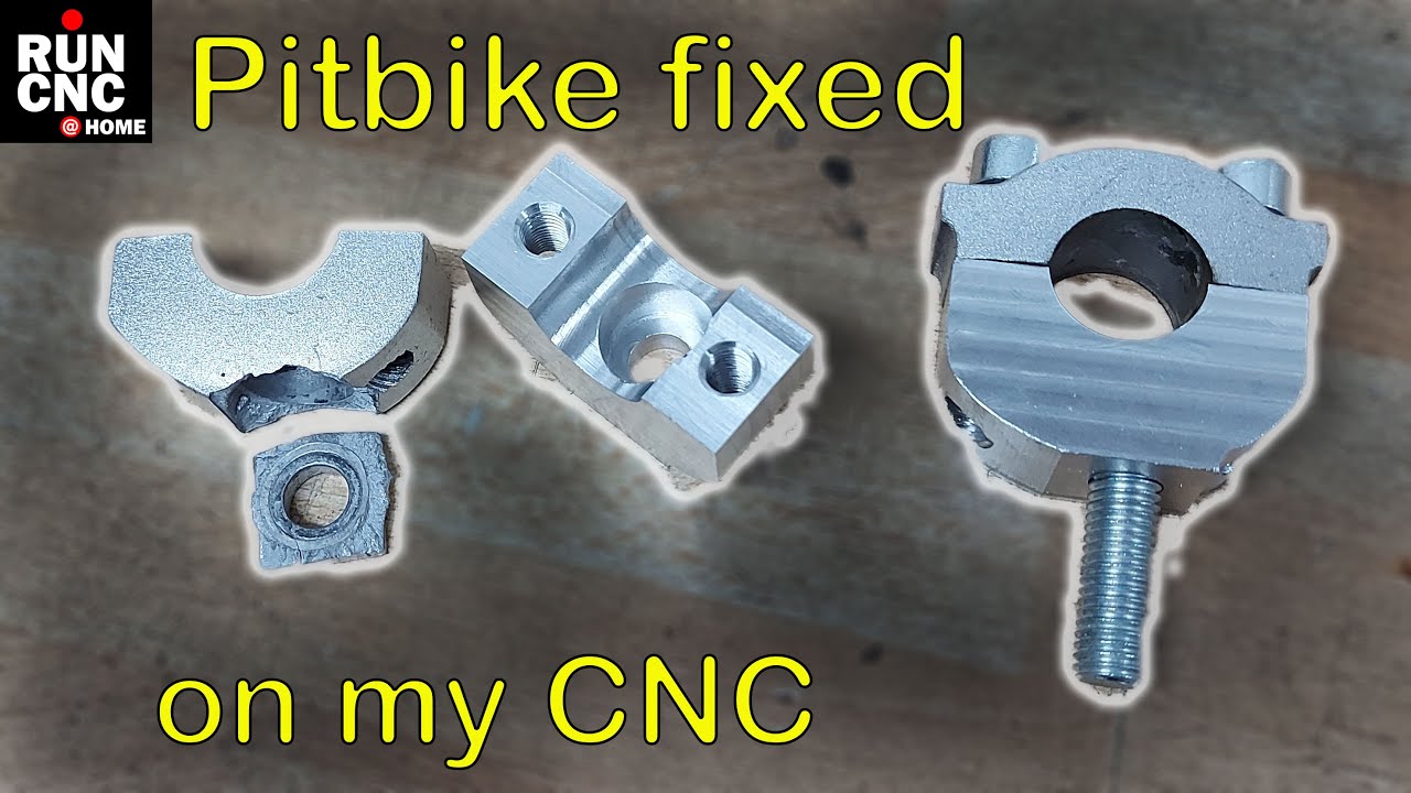 CNC milling aluminium handle bar raisers - YouTube