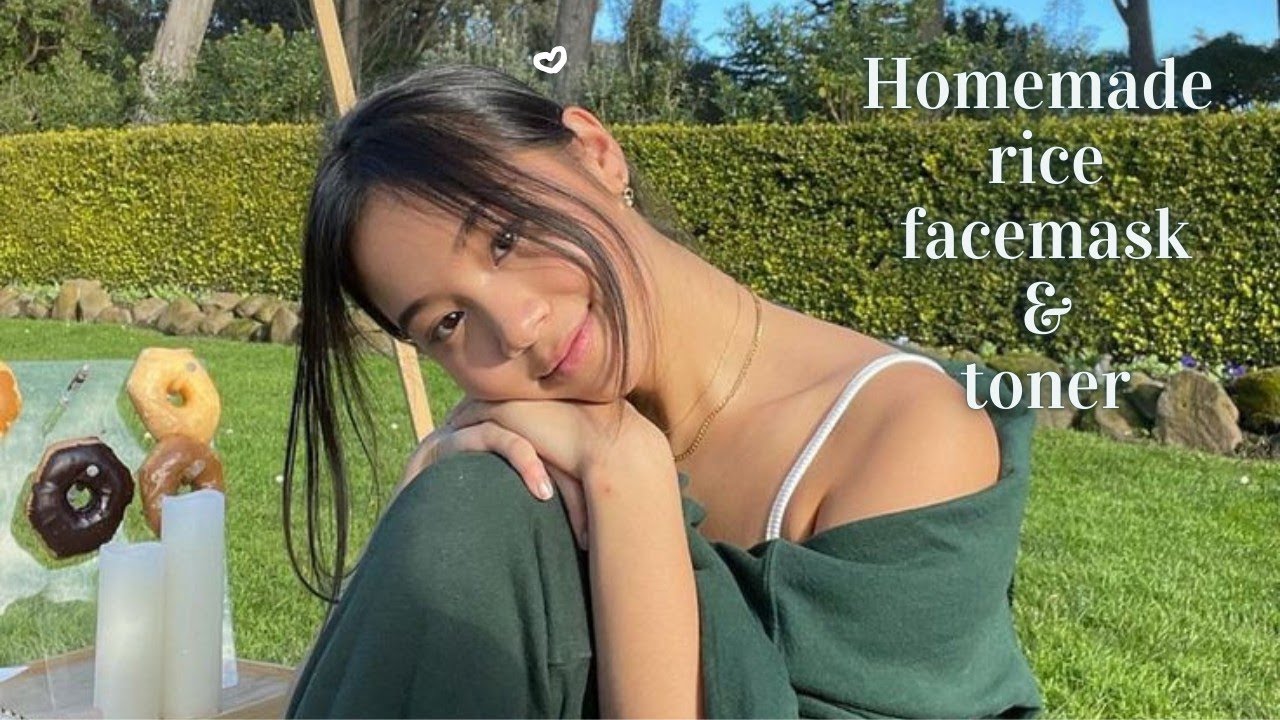 homemade rice face mask & toner 🌾🍚 - YouTube