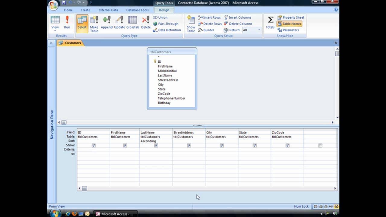 Using Wildcards to Find and Filter Data in Access - YouTube