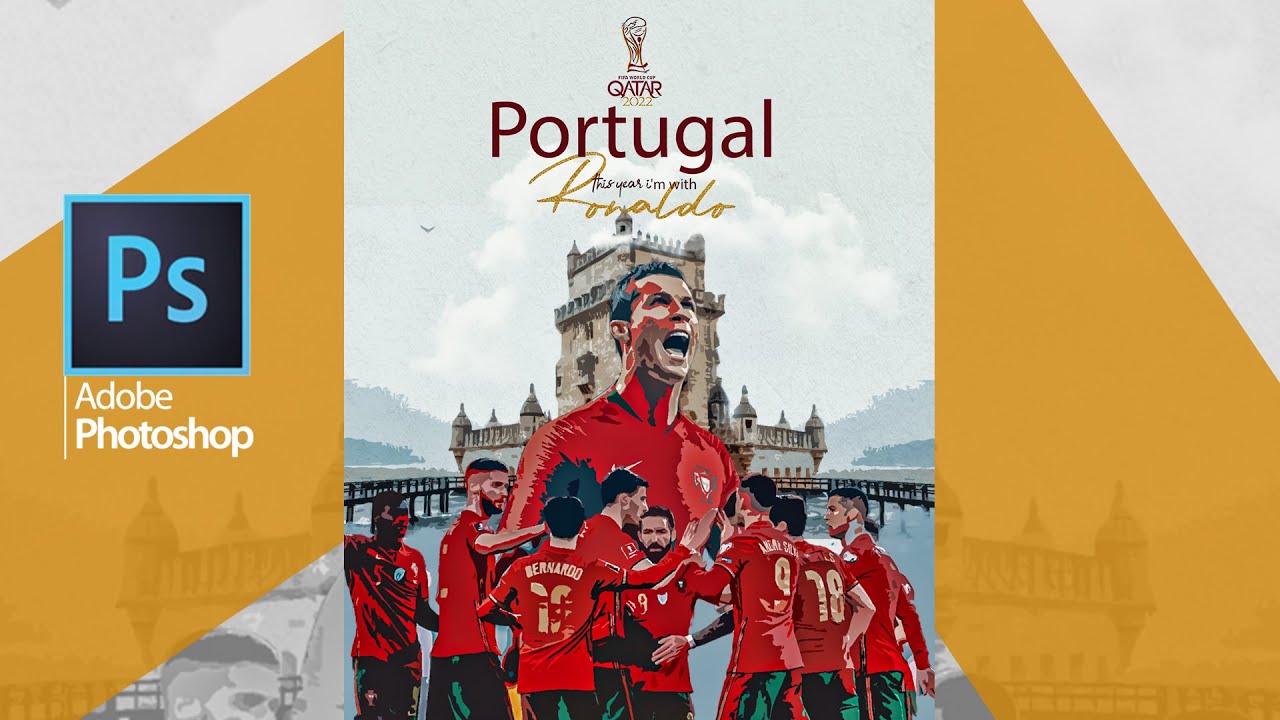 How to Create Professional Sport Poster Design - #Photoshop - YouTube