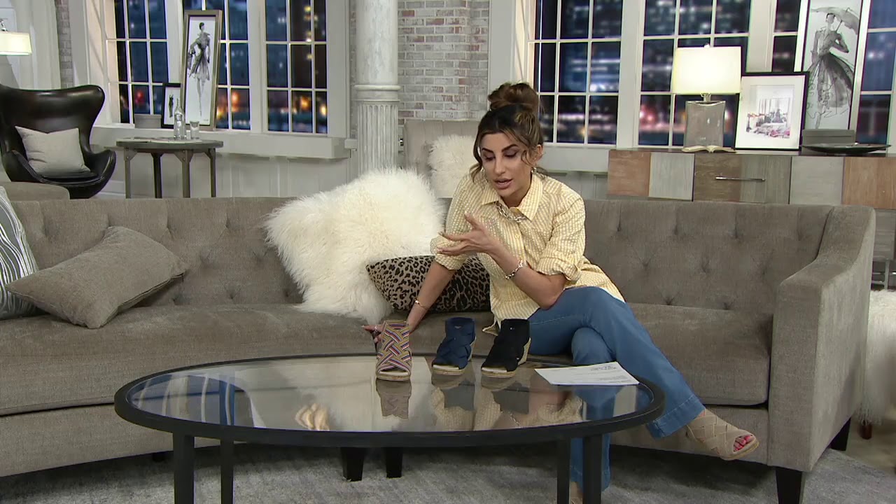 Charleston Shoe Co. Stretch Wedge Sandals - Ravanel on QVC - YouTube
