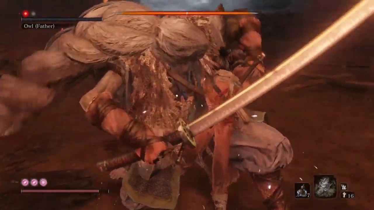 Sekiro shadows die twice: Owl (Father) boss fight - YouTube