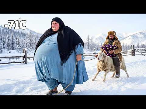 How Siberian Villagers Survive at -71°C 🥶 | Giant Bread & Secret Night Dinner in Yakutia