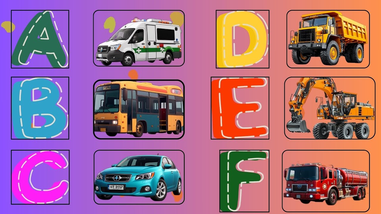 "Vehicle Names for Kids | Learn Transport with Fun! " - YouTube