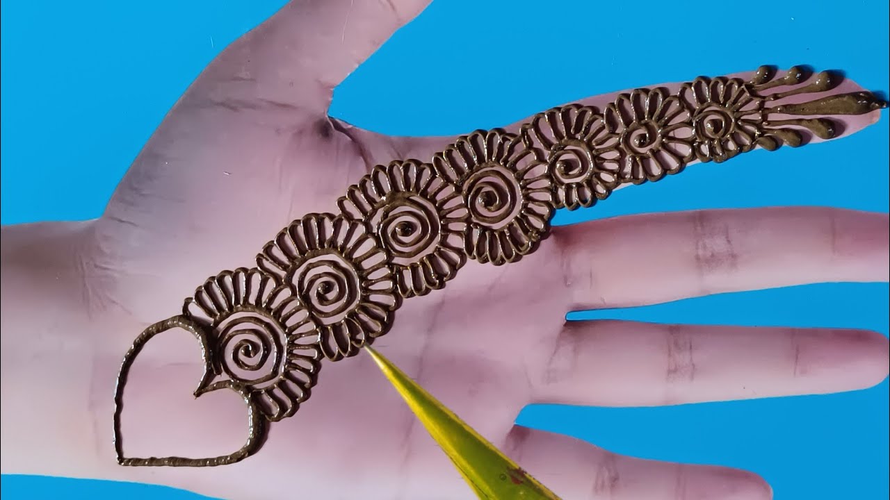आसान मेंहदी डिजाइन | dil wali mehandi | simple mehndi design | mehandi ...
