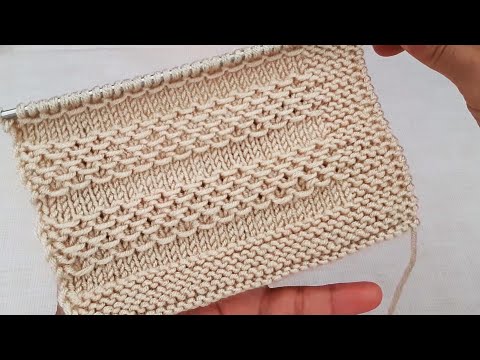 Su Dalgası Örgü Yelek Modeli 🎀 knitting patik crochet çanta stitch pattern stitch design battaniye