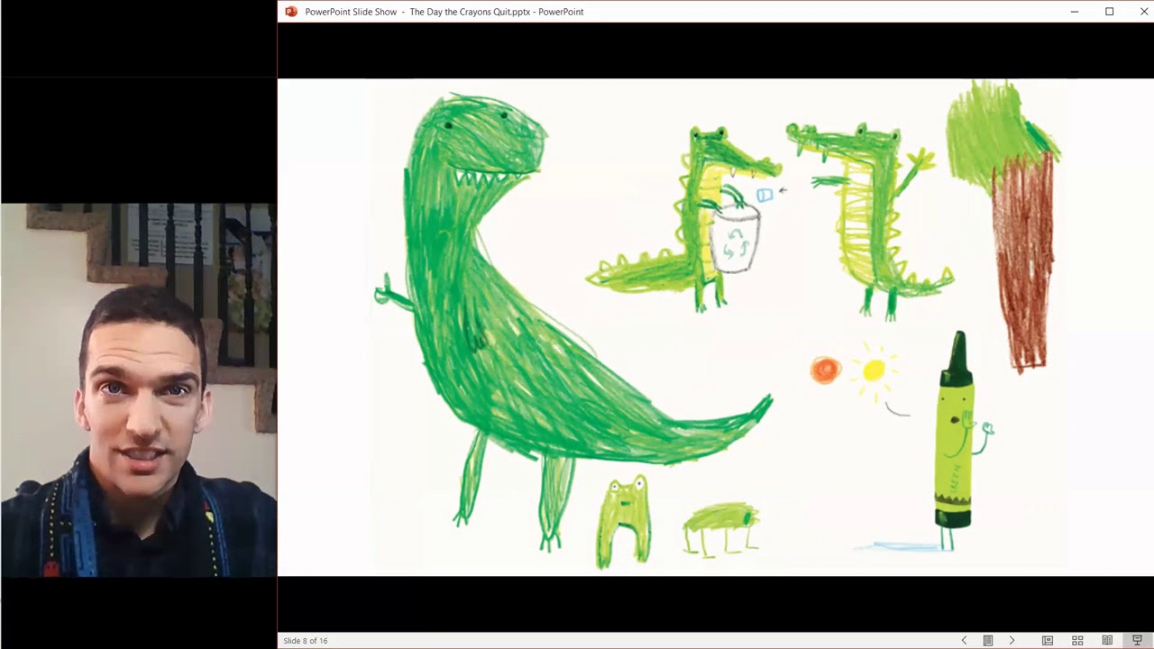 Corby Campbell reading The Day the Crayons Quit - YouTube