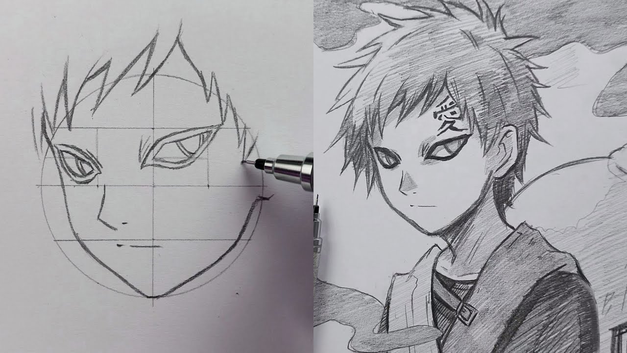 Very easy and best way to draw Gara 😯 | Naruto Shippuden - YouTube