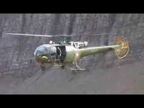 Helicopter Alouette III in Action - YouTube