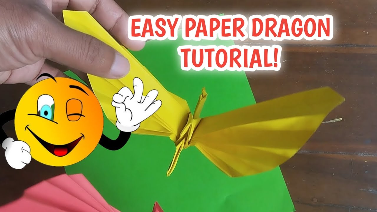 Epic Origami Dragon with Wide Wings | Easy Paper Folding Tutorial - YouTube