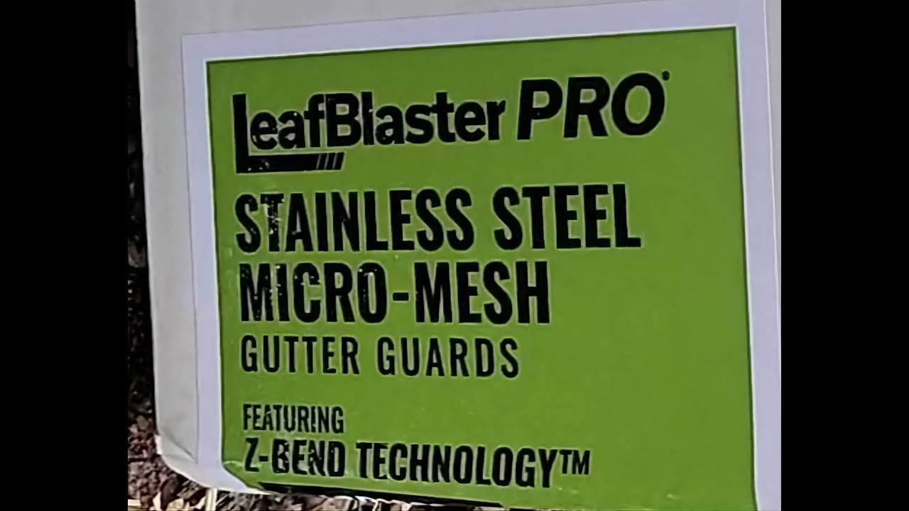 GUTTER GUARD ~ LEAFBLASTER PRO MICRO MESH INSTALL ~ A QUICK REVIEW - YouTube