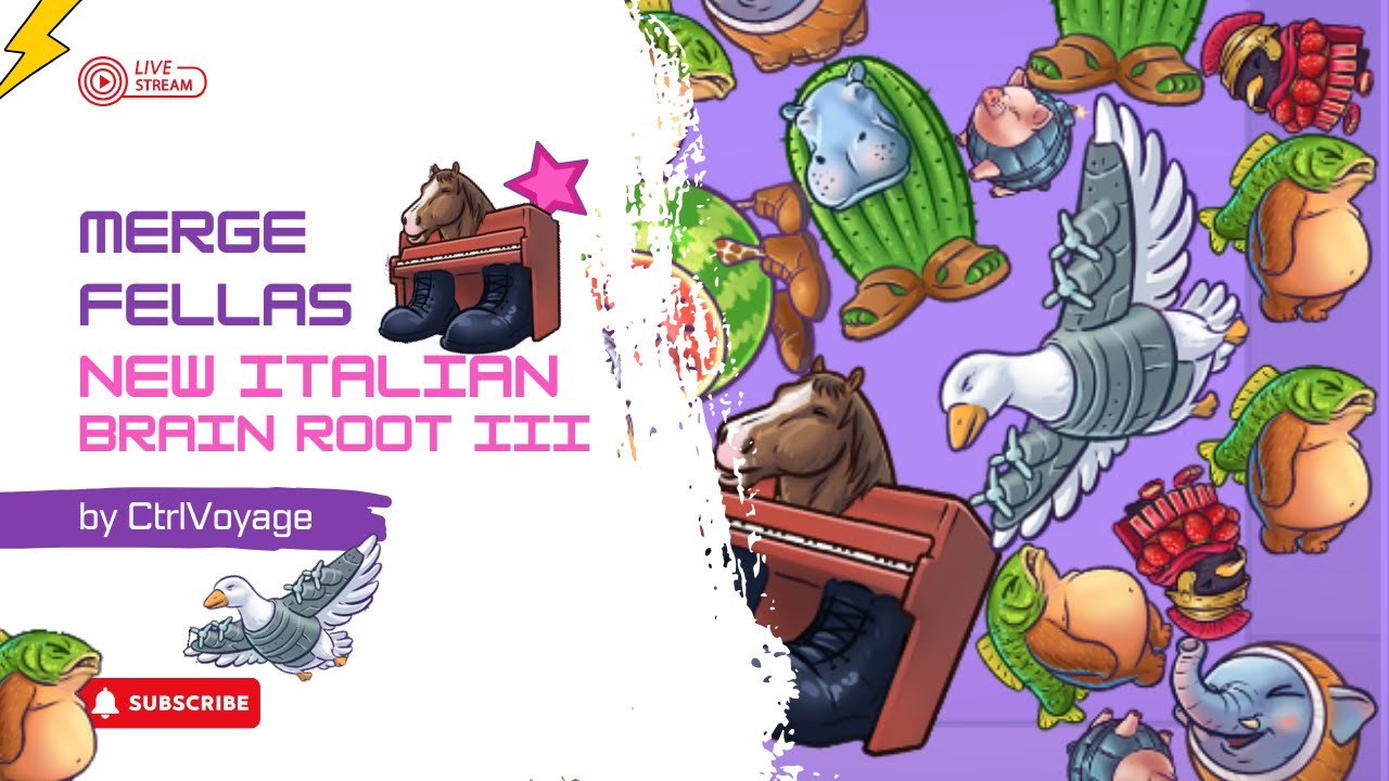 Live Now! Merge Fellas – New Italian Brain Root 3 Challenge Begins - YouTube