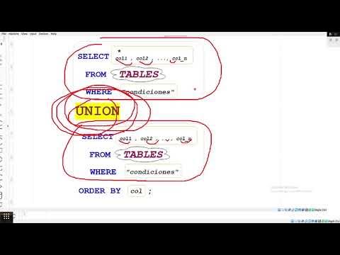 El operador UNION en SQL: Sintaxis, funcionamiento, Ejemplos - YouTube