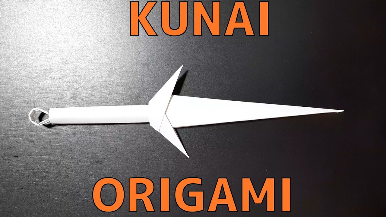 How to make a paper KUNAI MINATO , Ninja Weapon , Paper Craft , Origami ...