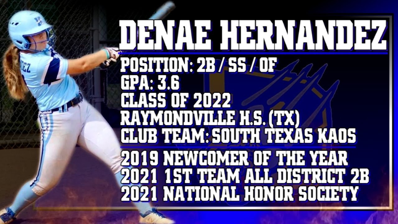 Denae Hernandez [2B/SS/OF] Softball Highlights - YouTube