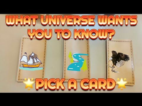 WHAT UNIVERSE WANTS YOU TO KNOW 🌟🕊🙏? PICK A CARD 🔮. #messagefromspirit ...