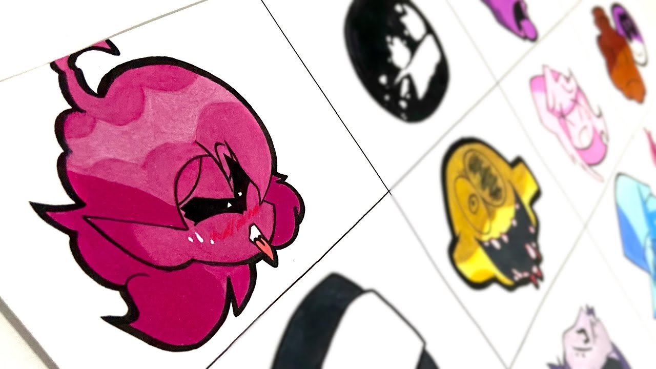 Desenhando ÍCONES DE PERIGO HD [ FRIDAY NIGHT FUNKIN’ ] PARTE 1 - YouTube