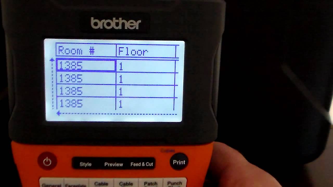 Brother PT-E500 Downloadable Database Feature - YouTube