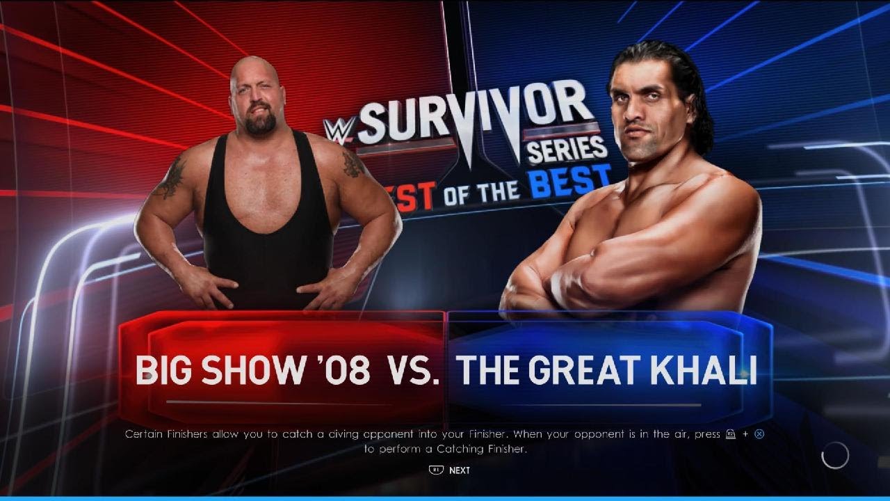 Two Big Giants Match WWE 2K22 Survivor Series Big Show vs The Great ...