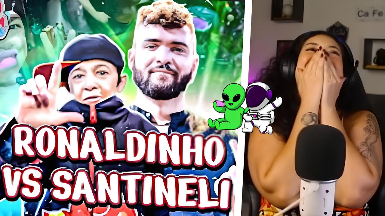 TIAGO SANTINELLI É ENTREVISTADO POR RONALDINHO | REACT. Broxada ...