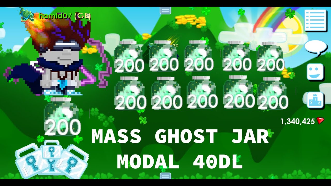Splice Ghost Jar | Mass Ghost Jar Growtopia Live indonesia - YouTube