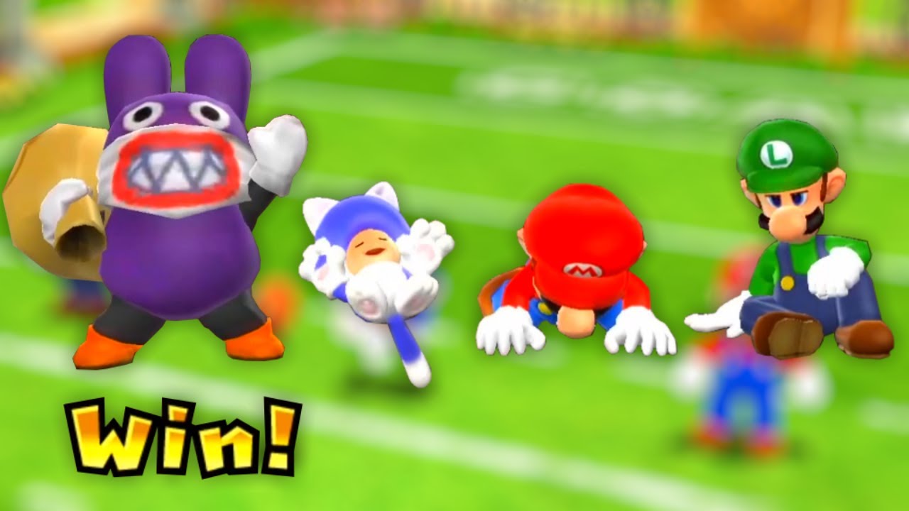 Mario Party 9 - All 1-vs.-Rivals Minigames with Nabbit - YouTube