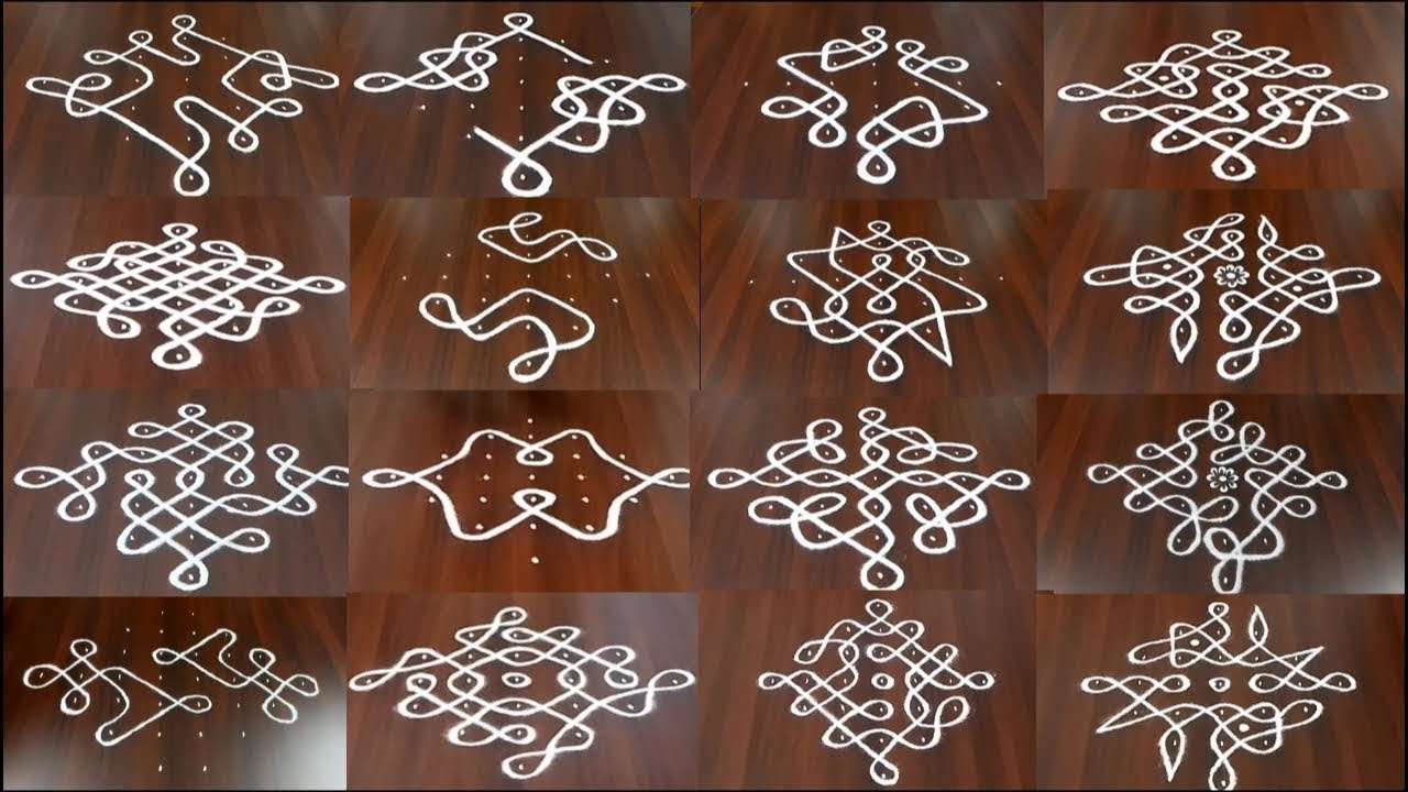 Creative sikku kolam with 7 dot|Innovative rangoli for beginners|Sikku ...