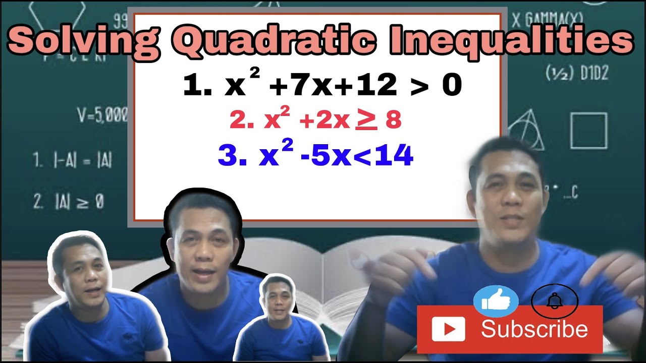 Solving Quadratic Inequalities - YouTube