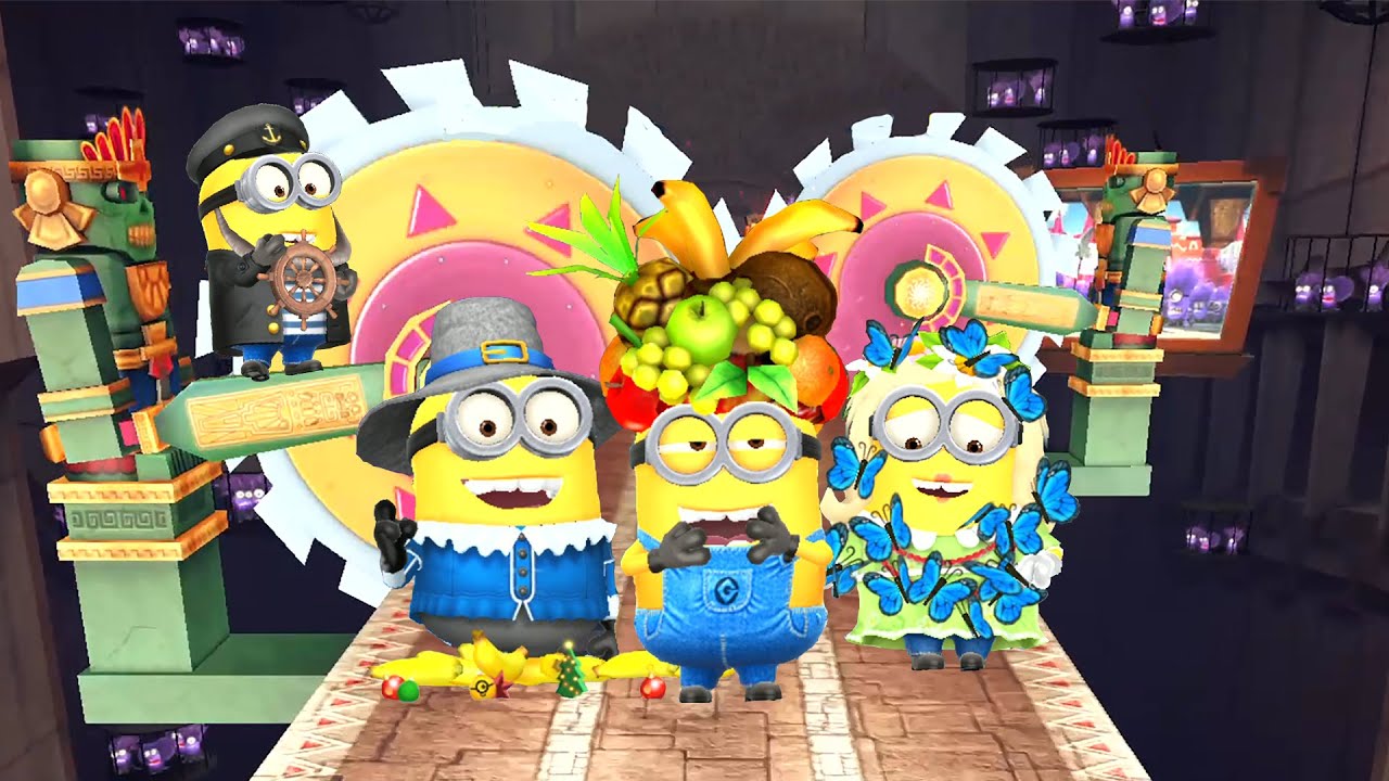 Minion rush - Pilgriminion, Spring minion, Vacationer minion, Sea Dog ...