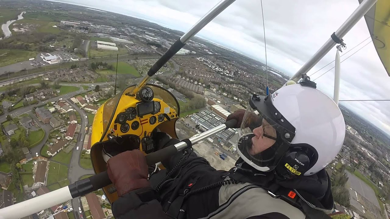Northern Ireland microlight turbulent flight - YouTube