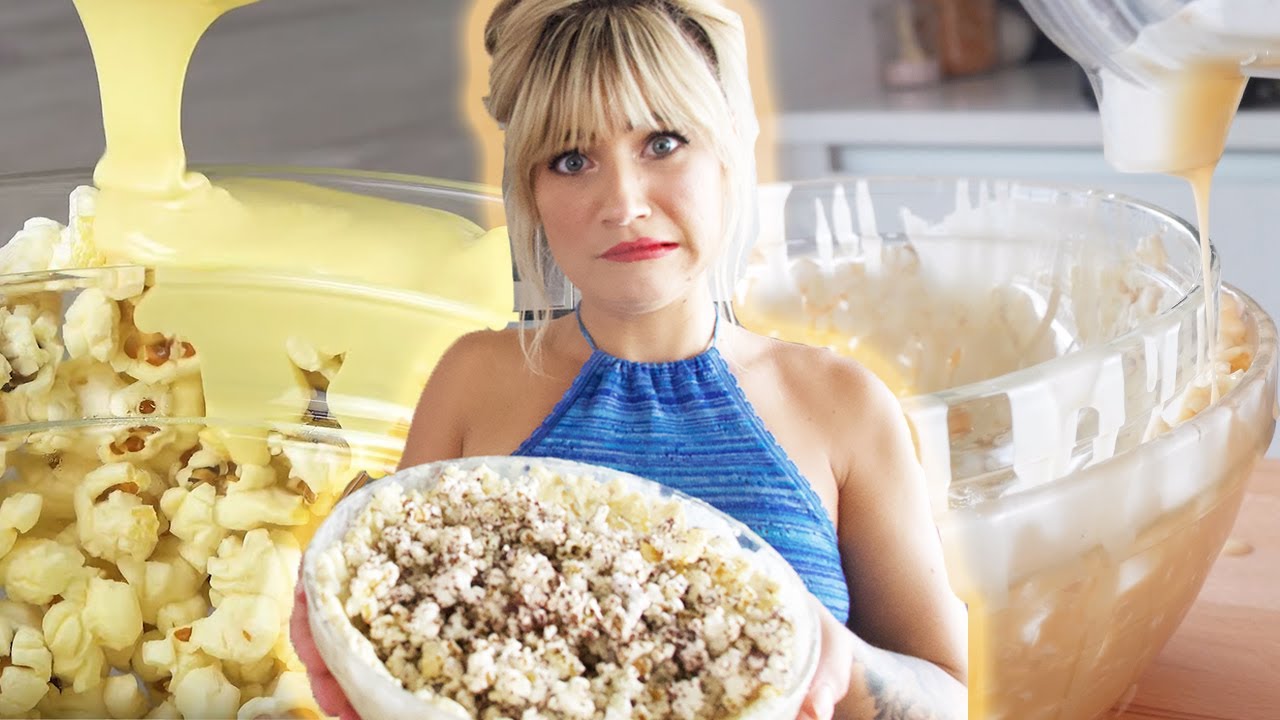 Testing WEIRD Food Hacks | Vegan White Chocolate Popcorn Bowl from ...