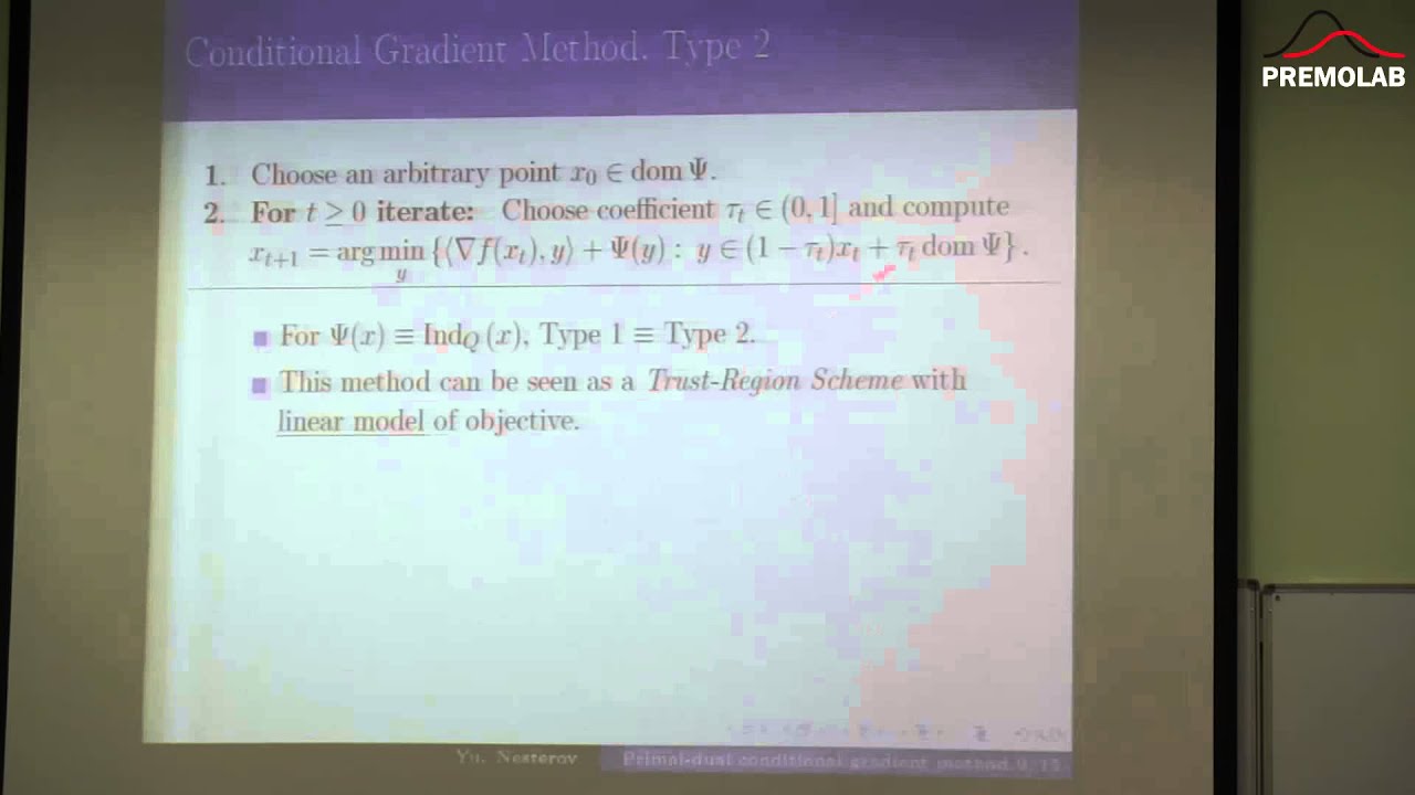 Yuriy Nesterov: Complexity bounds for primal-dual methods minimizing ...