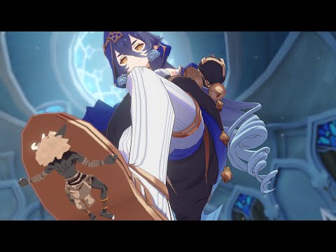 [MMD] Layla grinds a tiny Hilichurl (Genshin Impact) [Motion DL]