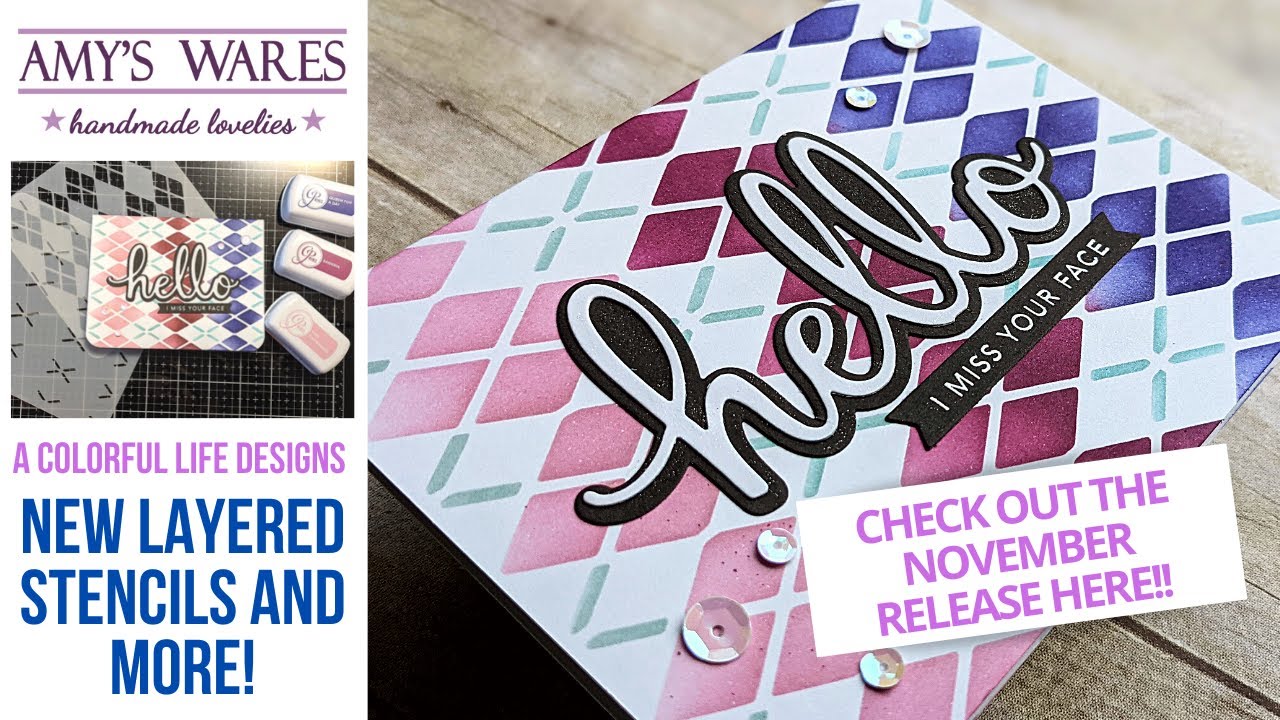 Check out the fabulous new Nov release at A Colorful Life Designs HERE ...